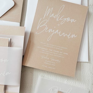 Madison Wedding Invitation Suite Customizable - Etsy