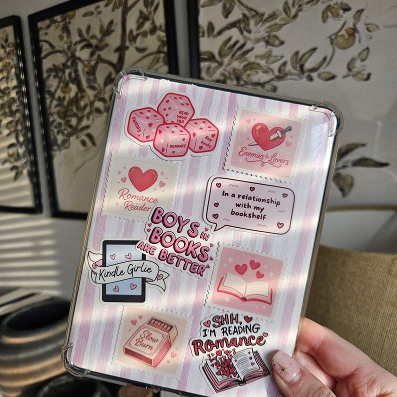 Romance Reader Sticker Set – Cute Vintage Postage Stamp Stickers for ...