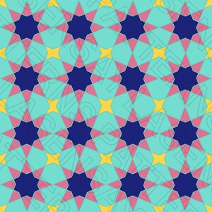 Seamless Moroccan Tile Pattern Bundle – Zellige (zelij) Mosaic Designs ...