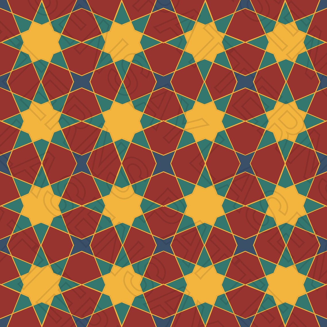 Seamless Moroccan Tile Pattern Bundle – Zellige (zelij) Mosaic Designs ...