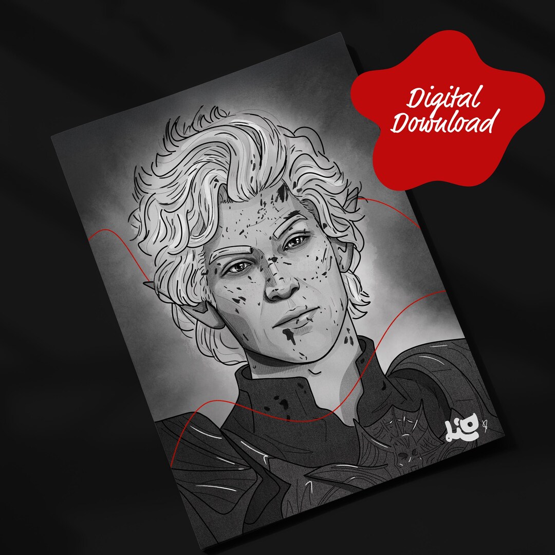 Illustration Astarion / Baldur's Gate 3 - Etsy