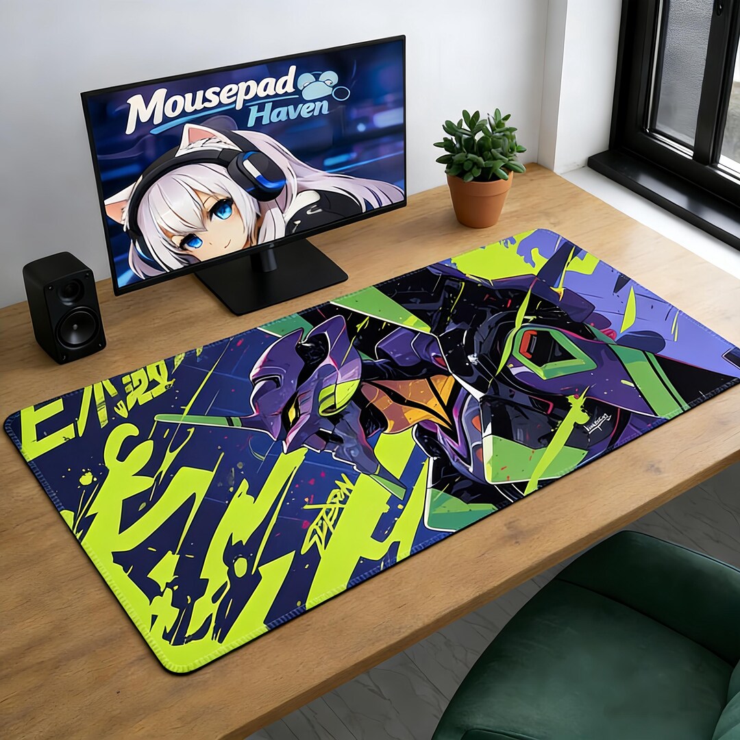 EVA Mecha Mouse Pad | Neon Genesis Evangelion Desk Mat | Unit-00 01 02 ...