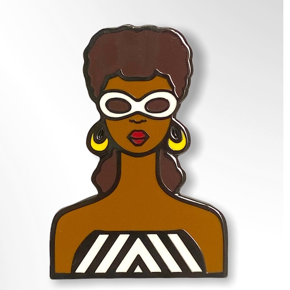 Barb Pin Vintage Black Barb Enamel Pin Lapel Pins Women - Etsy