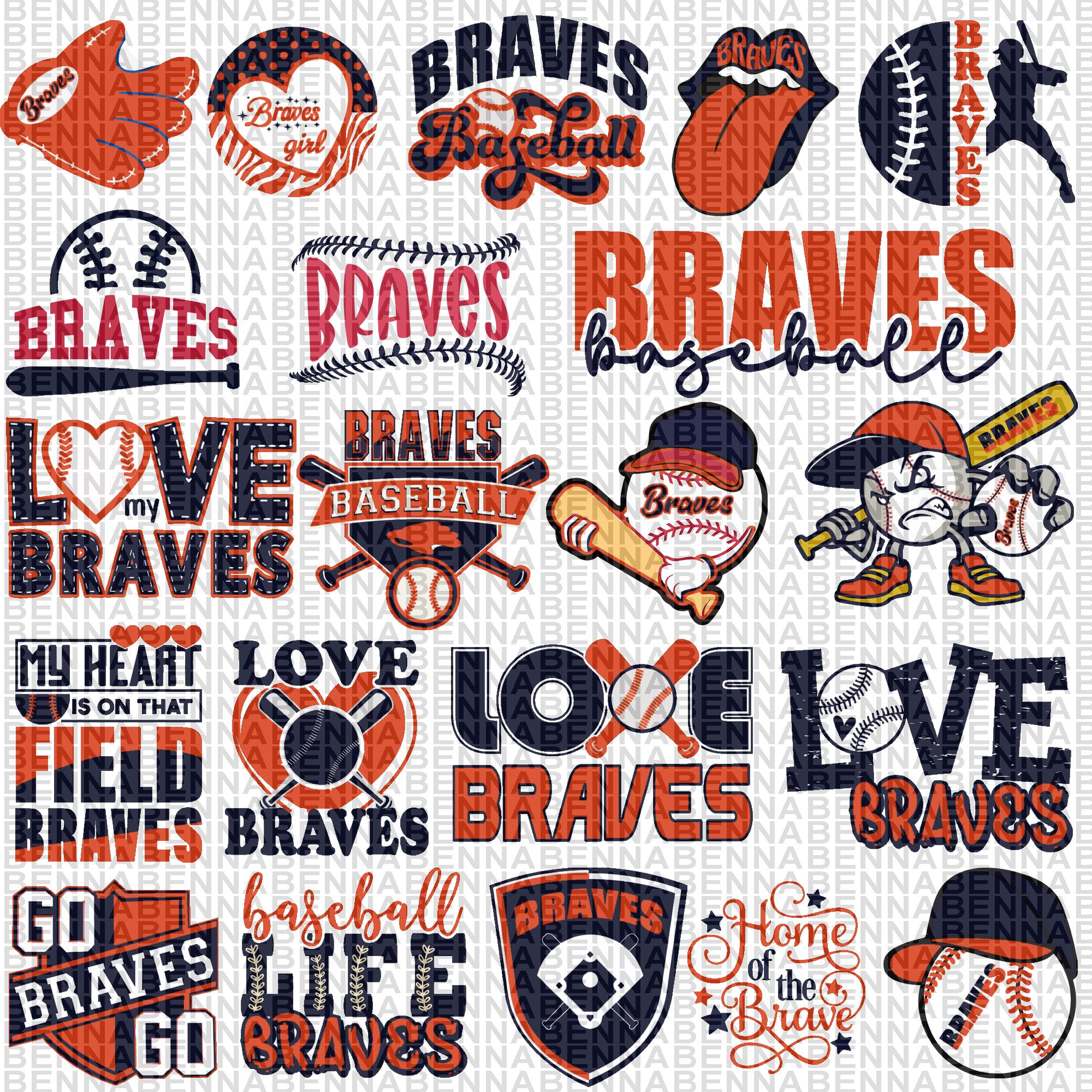 21 File,braves Bundle,braves Svg,braves Png,tshirt, Clip Art, Cricut ...