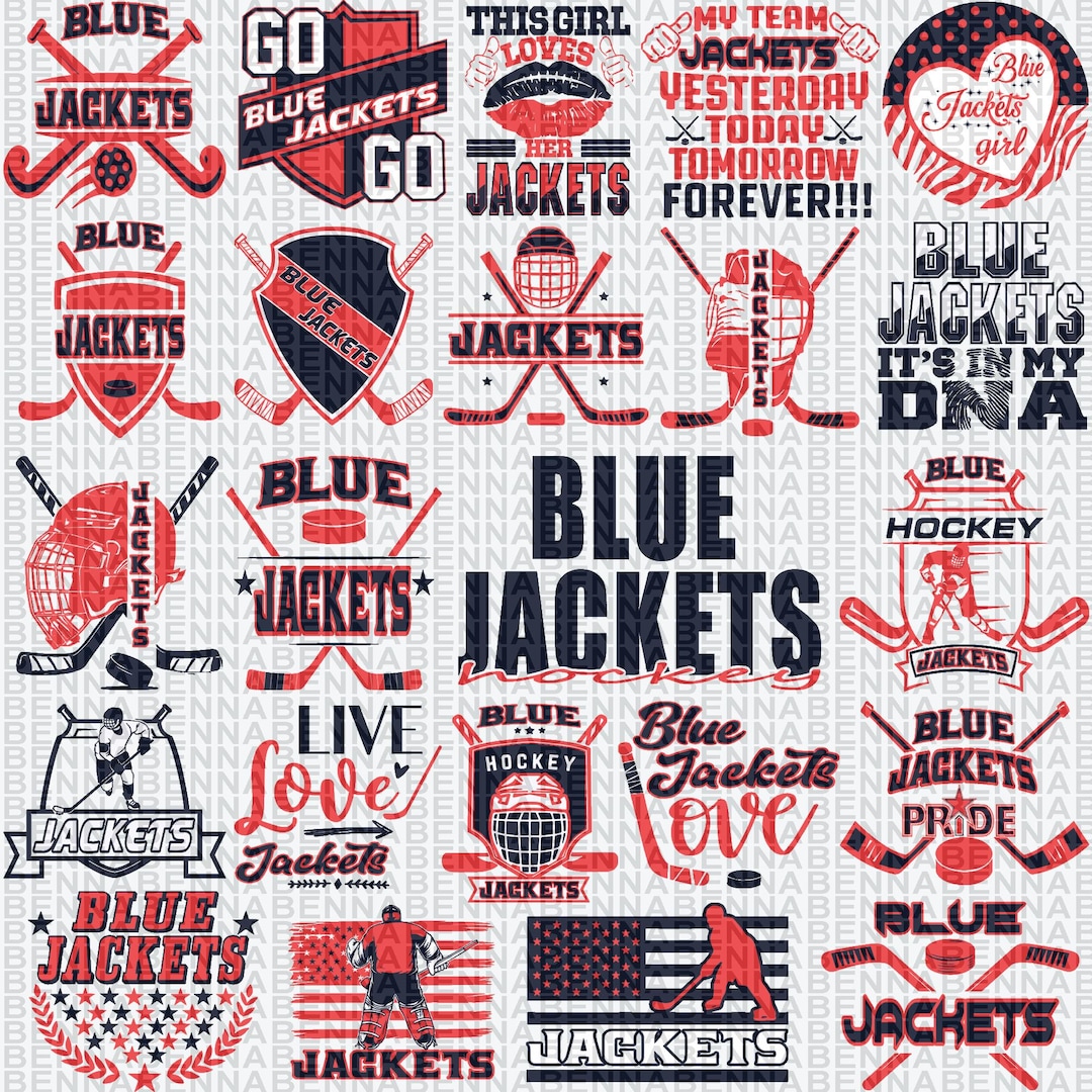 23 File,blue Jackets Svg,blue Jackets Png,blue Jackets Bundle,hockey ...