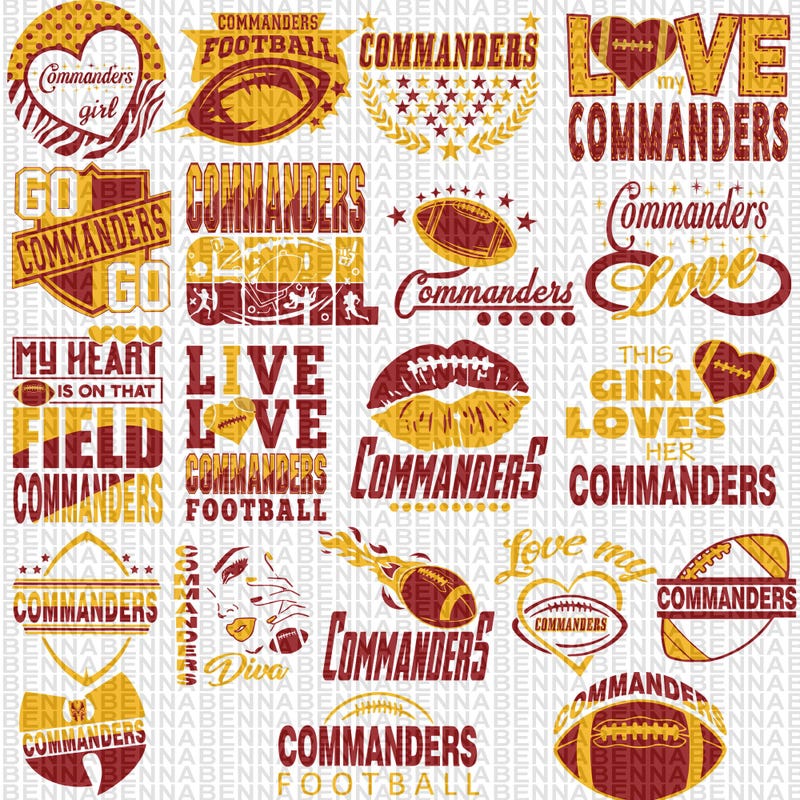 Commanders Graphic Art - Etsy