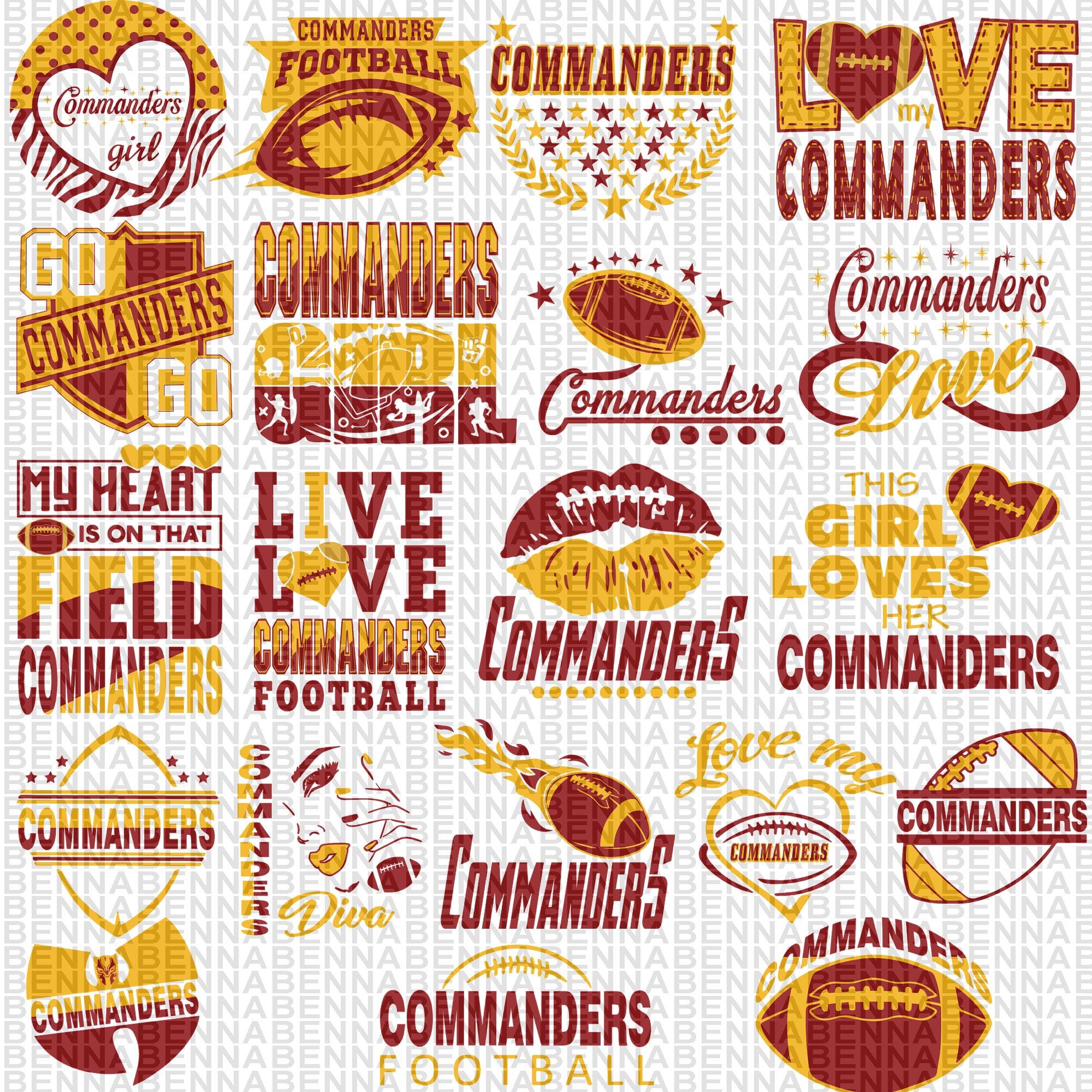20 File,commanders Bundle,commanders Svg,commanders Png,tshirt, Clip ...