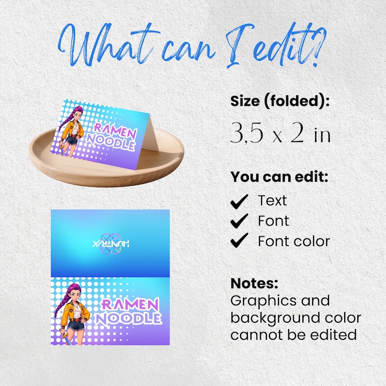 Kpop Demon Hunters Food Labels: Birthday Party Decor (editable Canva ...