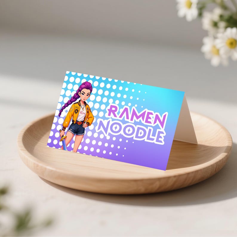 Kpop Demon Hunters Food Labels: Birthday Party Decor (editable Canva ...