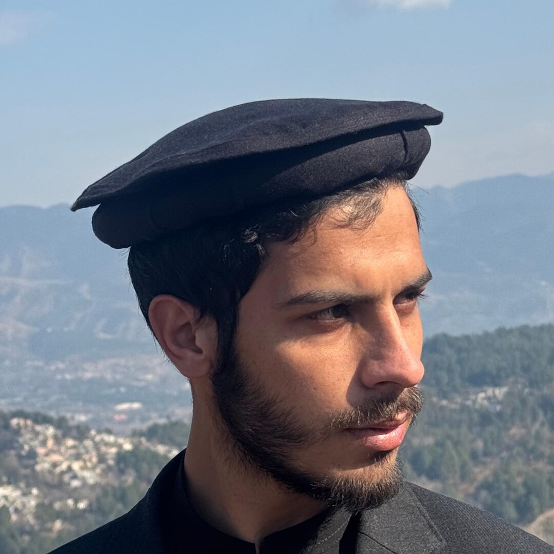 Traditional Afghan Cap, Handmade Round Chitrali Hat, Cultural Cap From ...