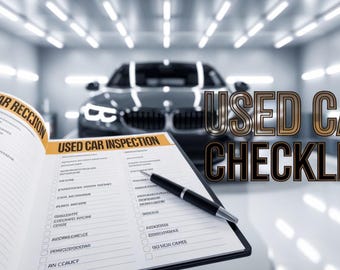 Used Car Inspection & Test Drive Checklist - Printable PDF - A4 and 8.5 ...