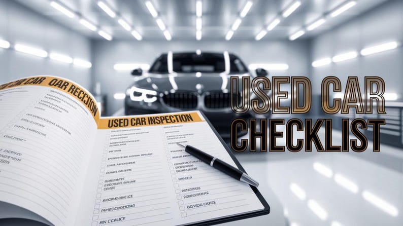 Used Car Inspection Checklist - Etsy