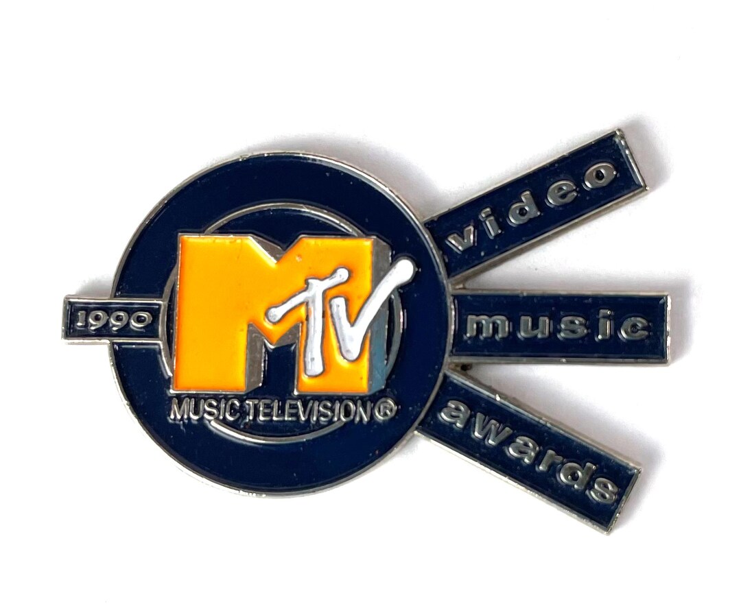 Vintage 1990 MTV VMA Collector Badge - Retro Music Awards Memorabilia ...