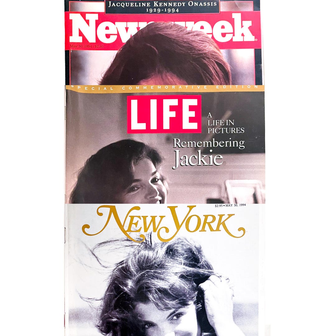 Rare Jackie Kennedy Bundle: Life, Newsweek, New Yorker Magazines - A ...