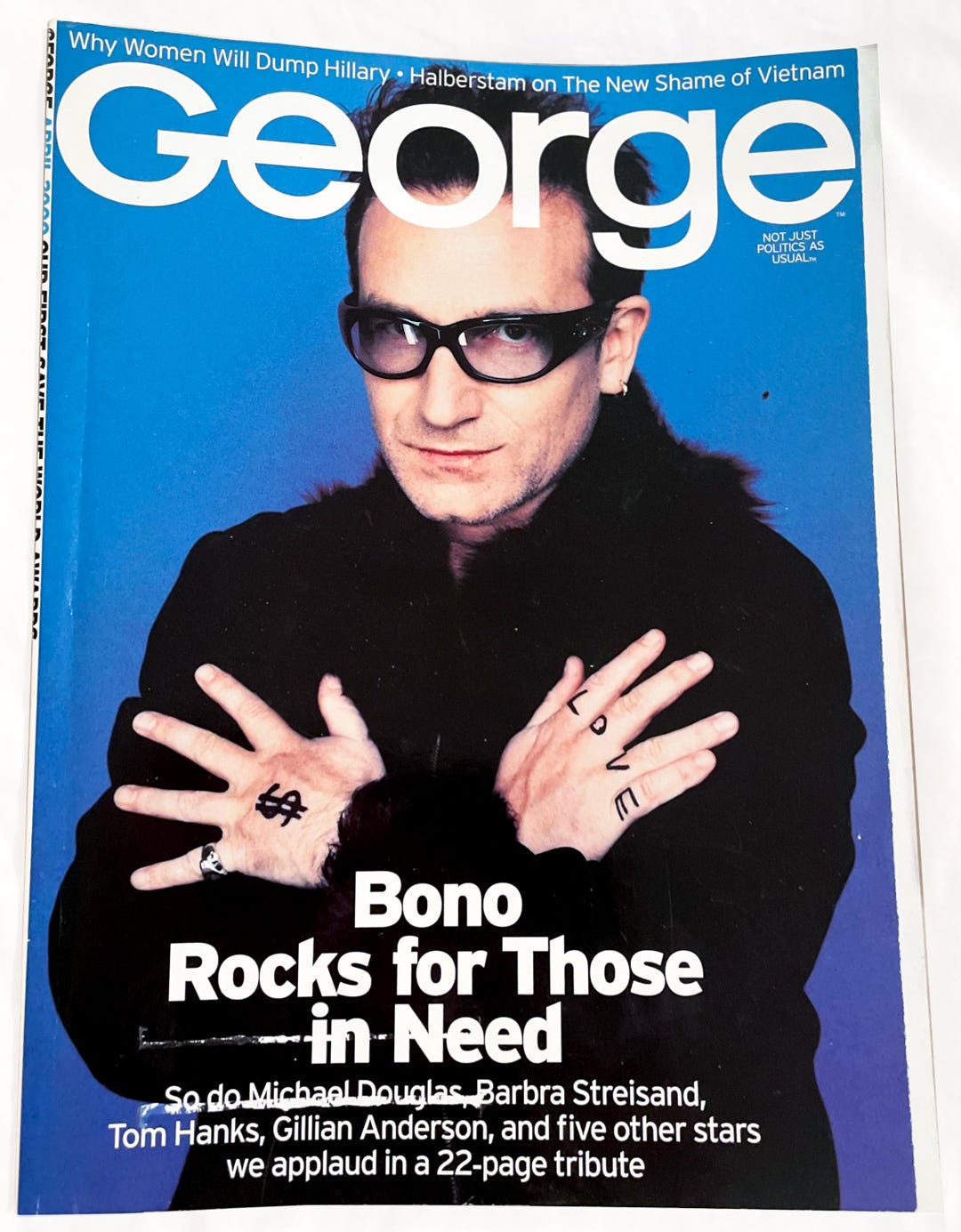 Vintage GEORGE Magazine - Bono & Celebrity Power - Collector's Edition ...