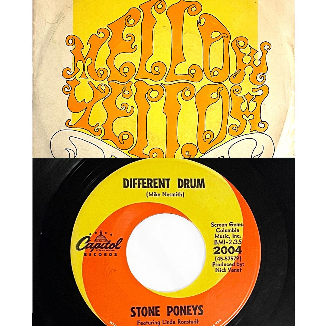 Vintage 60s Folk Rock Vinyls: Donovan & Stone Poneys 45s - Rare 60s ...