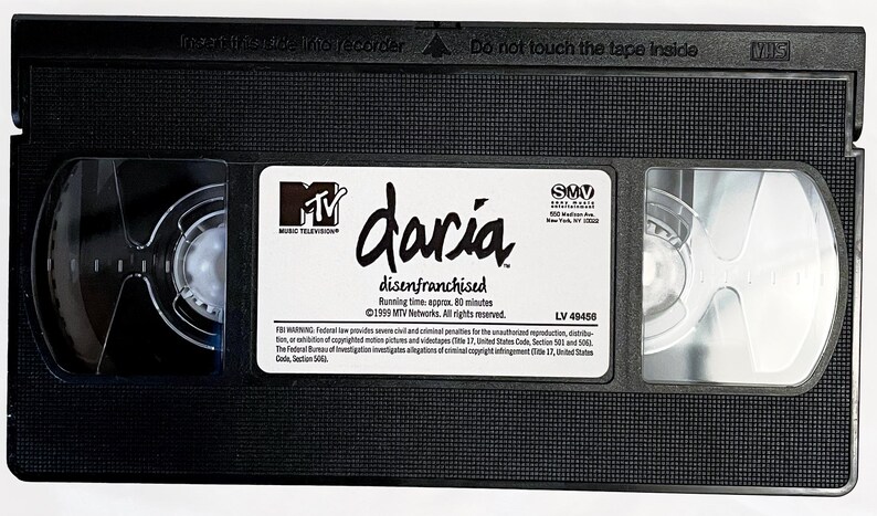 Daria: Disenfranchised VHS (1999) Vintage, Rare, MTV 90s Cartoon Series ...