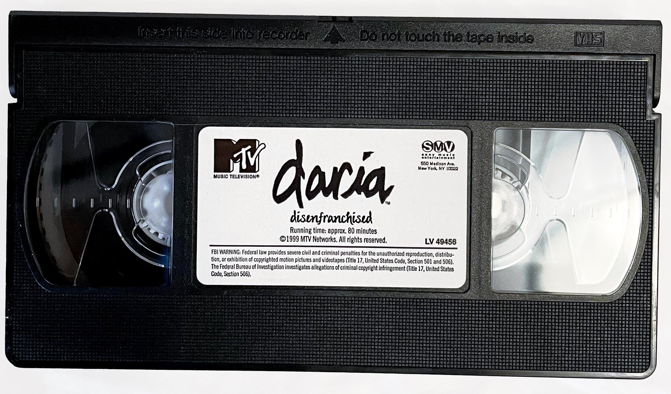 Daria: Disenfranchised VHS (1999) Vintage, Rare, MTV 90s Cartoon Series ...