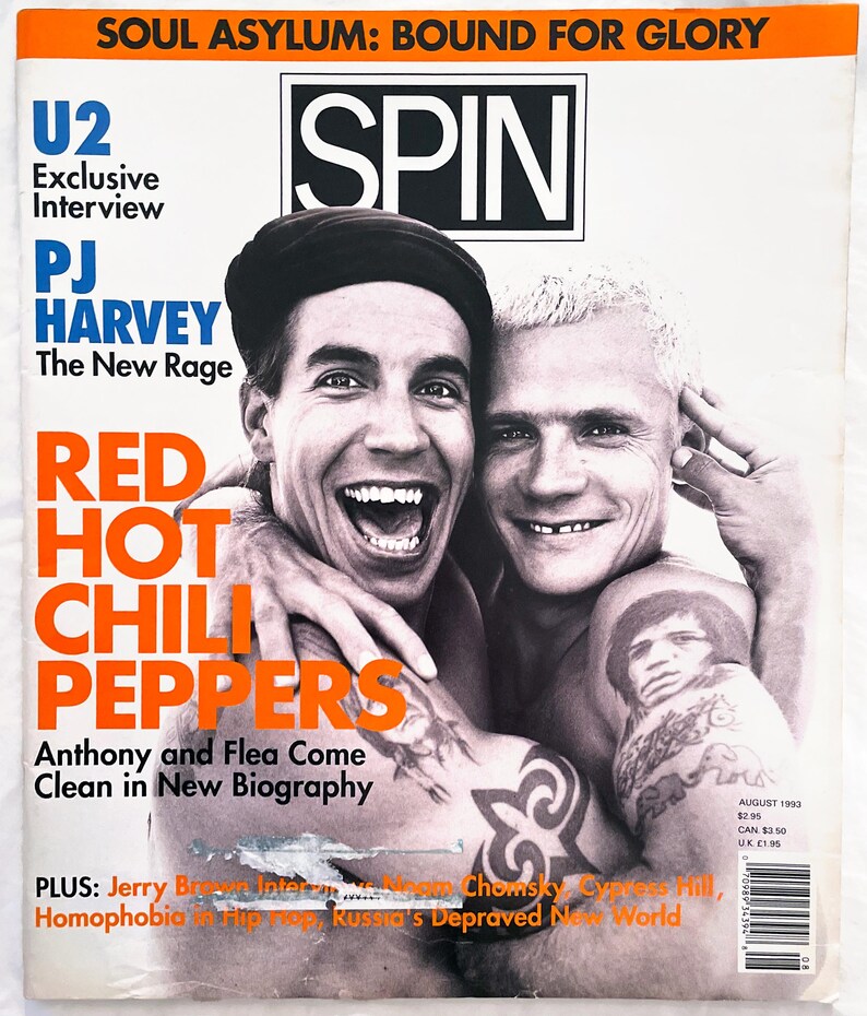 Spin Magazine - Red Hot Chili Peppers, Anthony Kiedis, Flea (august ...