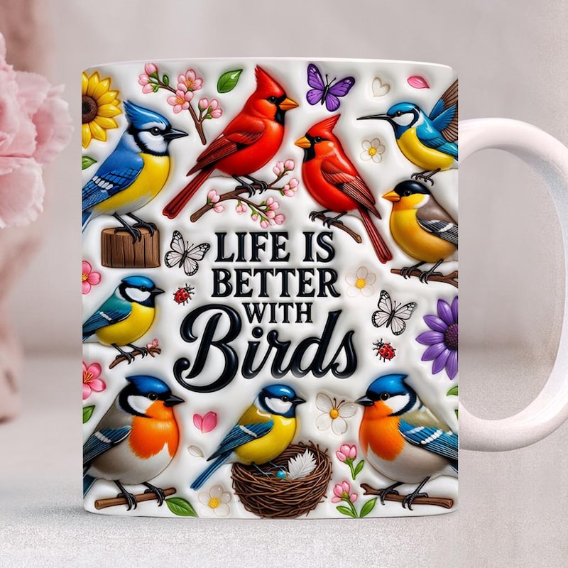 Spring Bird Art Print - Etsy