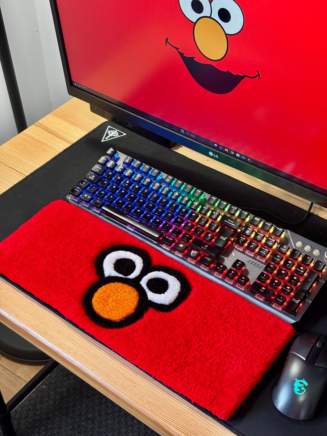 Cartoon Tufted Keyboard Mat | Fanart | Handmade - Etsy