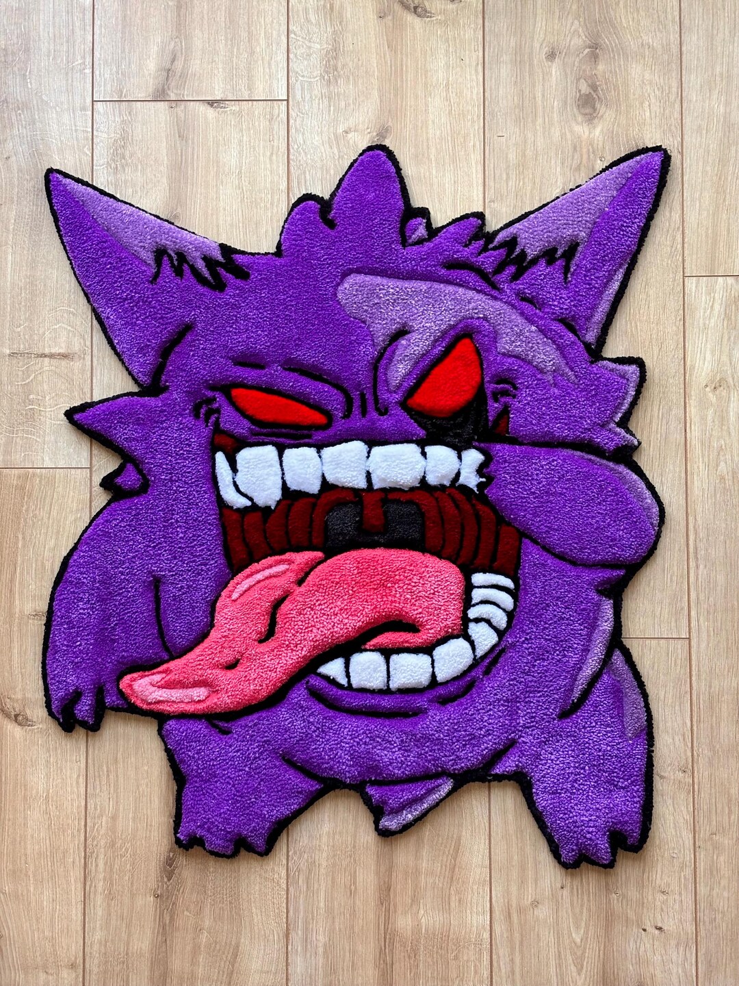 Gengar Tufted Rug | Pokémon Fan Art | Handmade - Etsy
