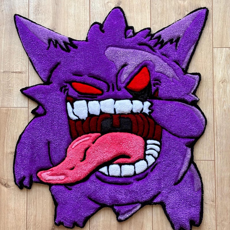 Gengar Rug - Etsy