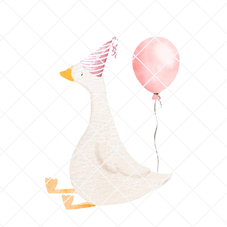 Silly Goose Birthday Balloon PNG Clipart | Silly Goose - Instant ...