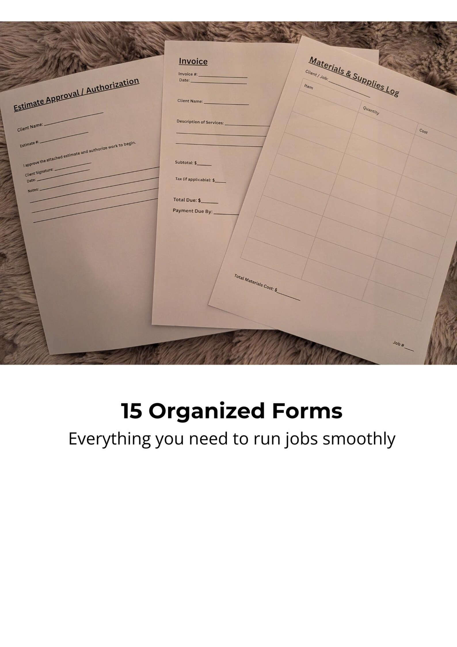 Lawn Care Business Forms Bundle | Printable Fillable PDF - Etsy