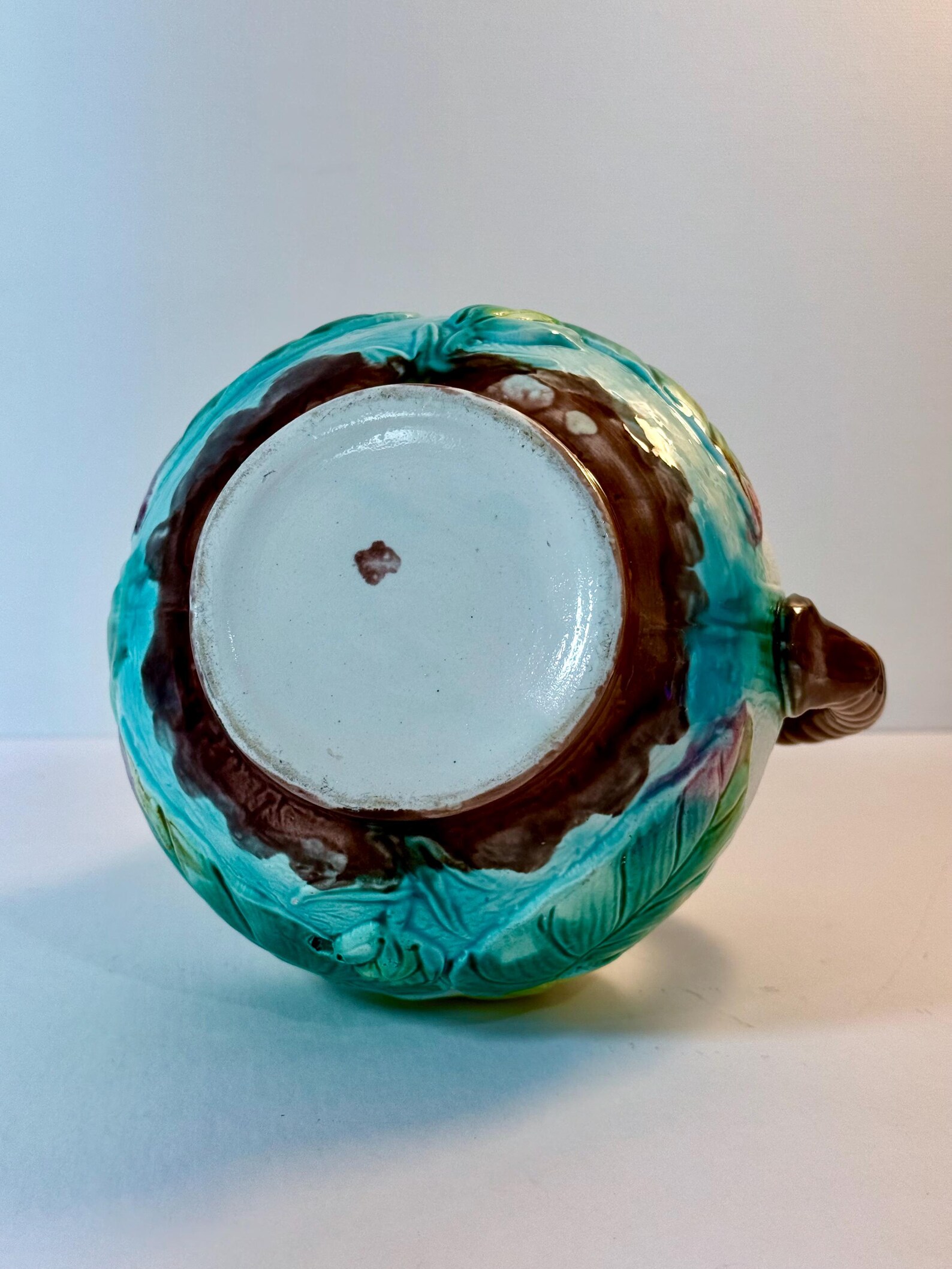 Antique Majolica Pitcher Pond Lily and Rope by Samuel Lear 1880 - Etsy