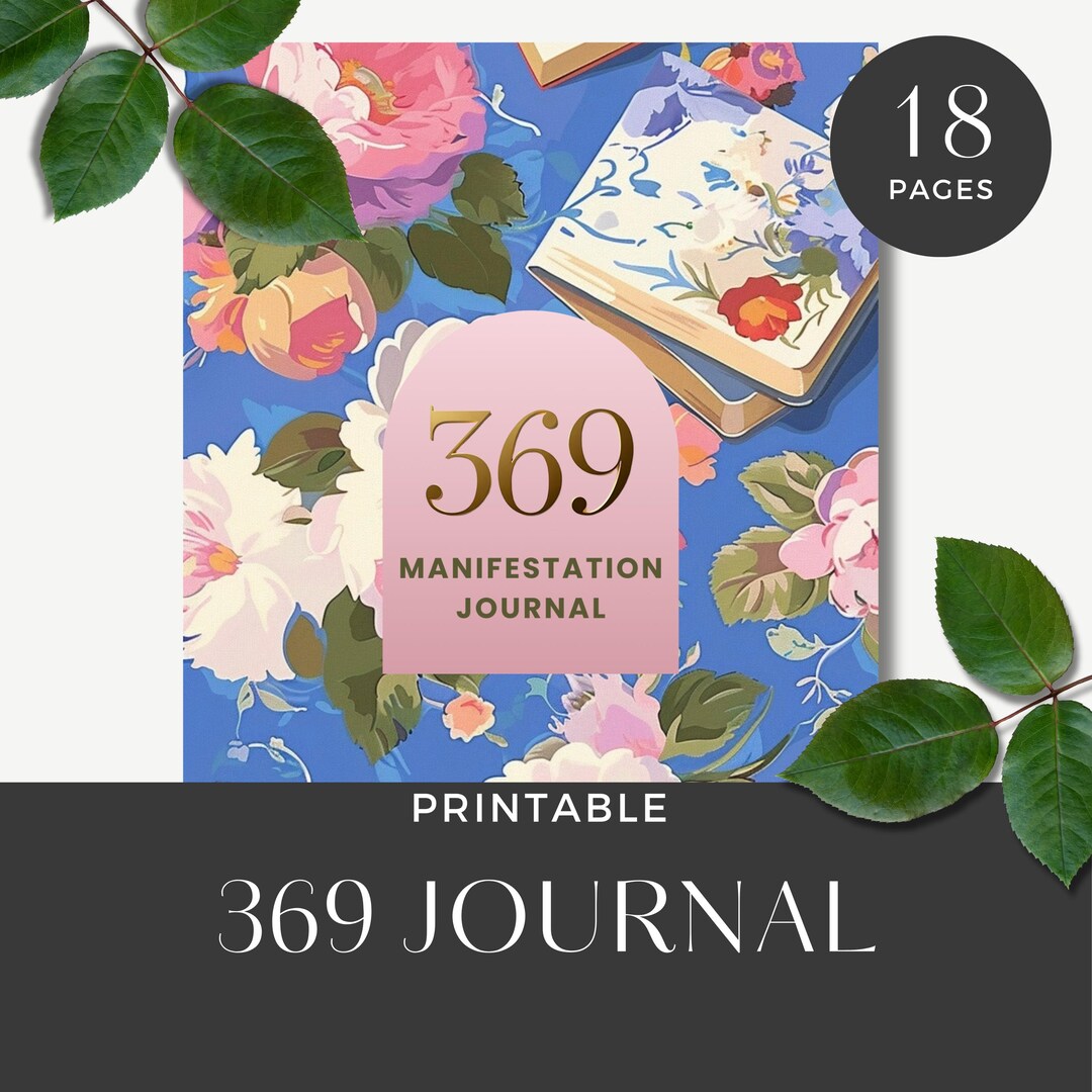 369 Manifestation Journal | Printable | PDF Download | Law of Attraction and Positive ...
