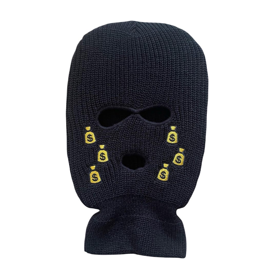 The MONEY SACKS Ski Mask - High Quality + Thick Knit Balaclava ...