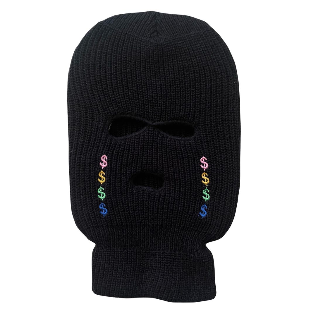 The CRYING MONEY Ski Mask - High Quality + Thick Knit Balaclava ...