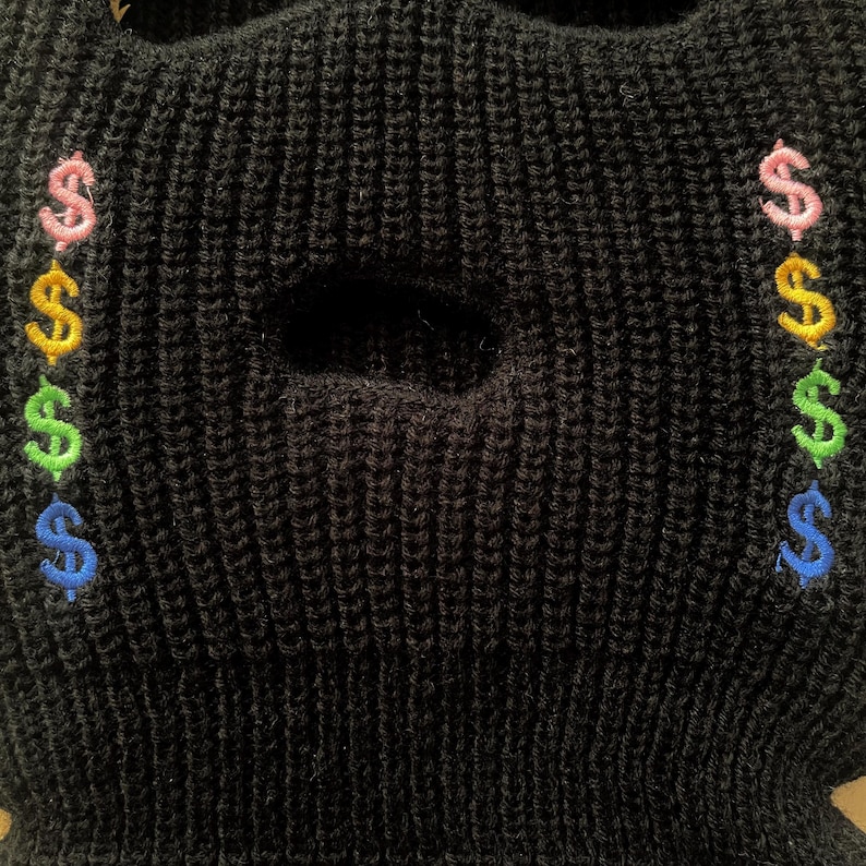 The CRYING MONEY Ski Mask - High Quality + Thick Knit Balaclava ...