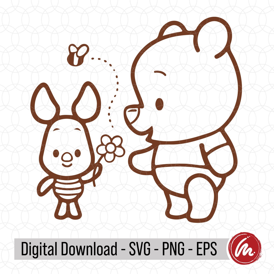 Baby Pooh & Piglet SVG, EPS, PNG - Etsy