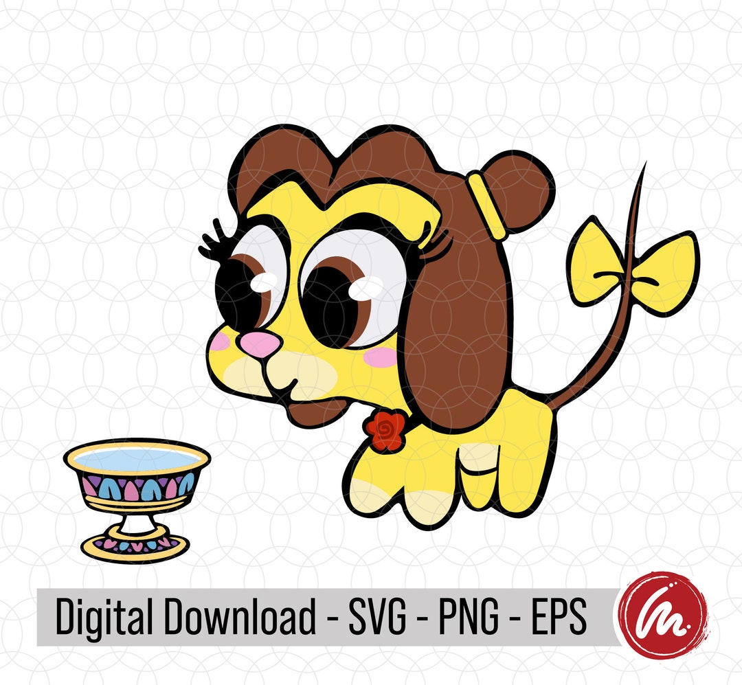 Princess Belle Dog SVG, EPS, PNG - Etsy