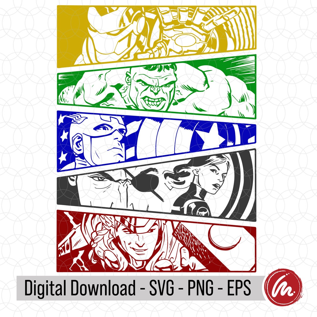 Avengers SVG, EPS, PNG - Etsy