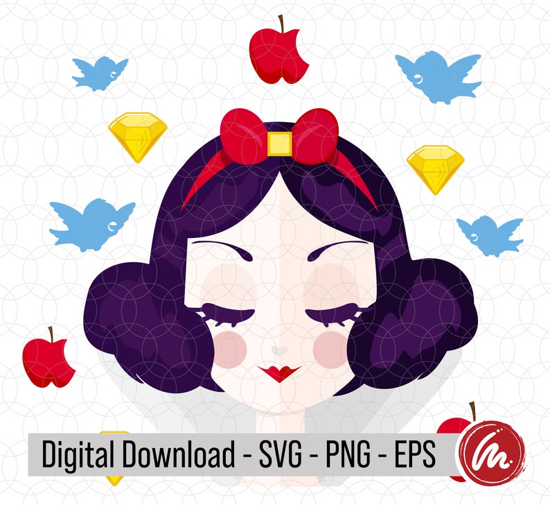 Princess - Snow White - SVG, EPS, PNG - Etsy