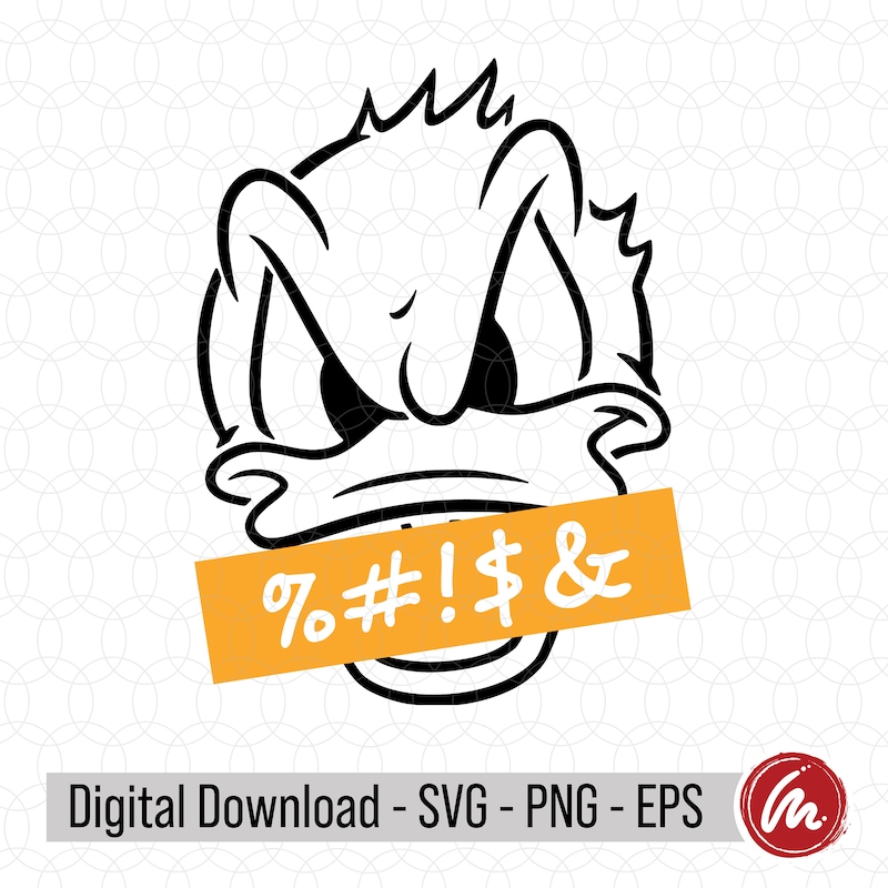 Donald Duck Svg - Etsy