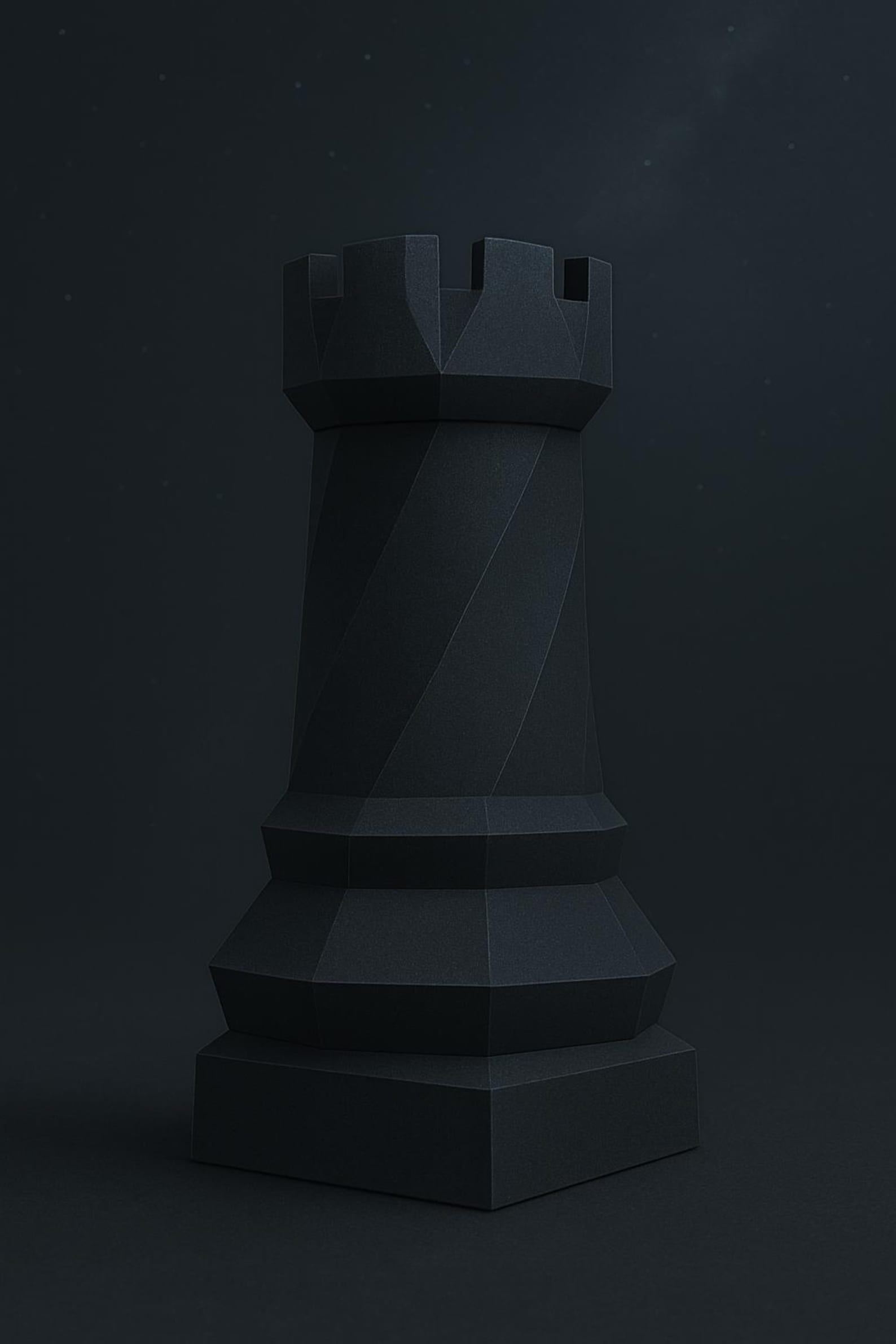 Cosmic Obsidian 3D Printed Chess Set | Futuristic Sci-fi Chess Pieces ...