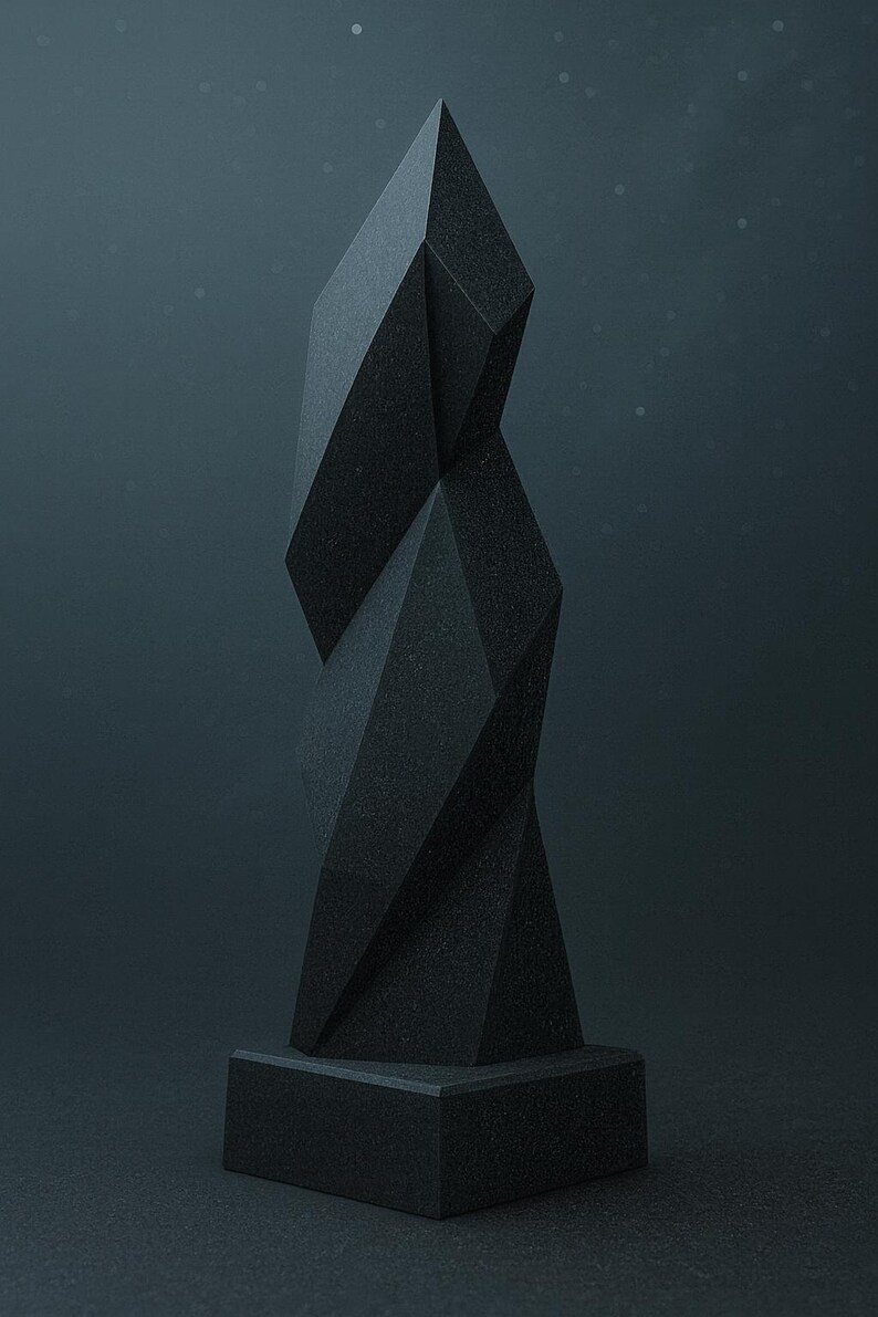 Cosmic Obsidian 3D Printed Chess Set | Futuristic Sci-fi Chess Pieces ...
