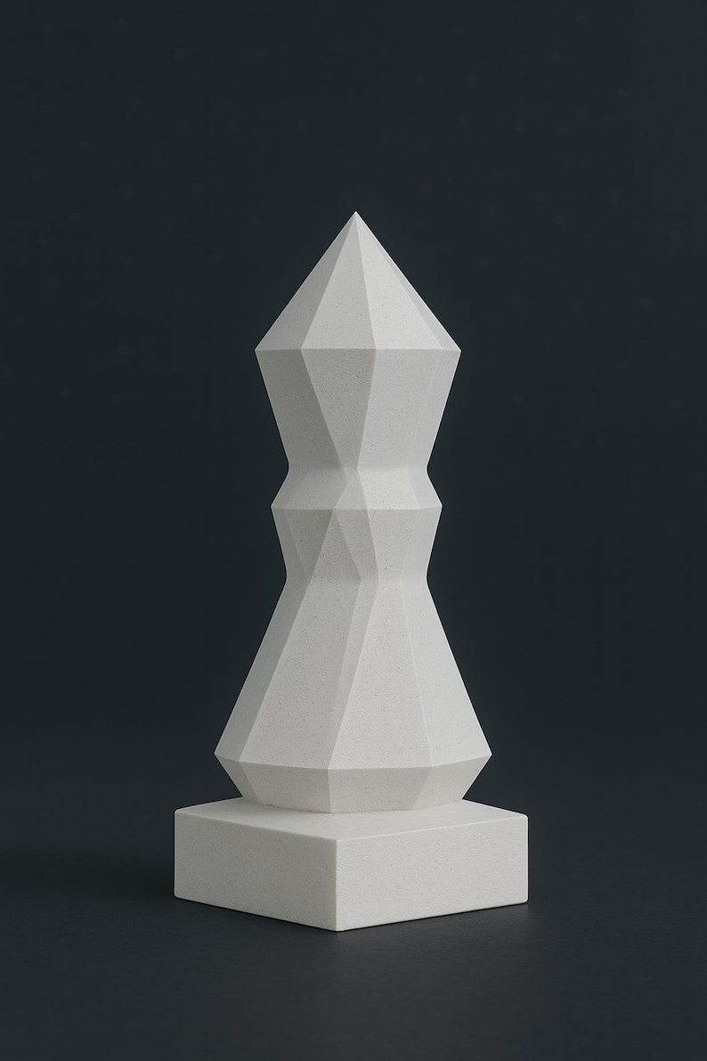 Cosmic Obsidian 3D Printed Chess Set | Futuristic Sci-fi Chess Pieces ...