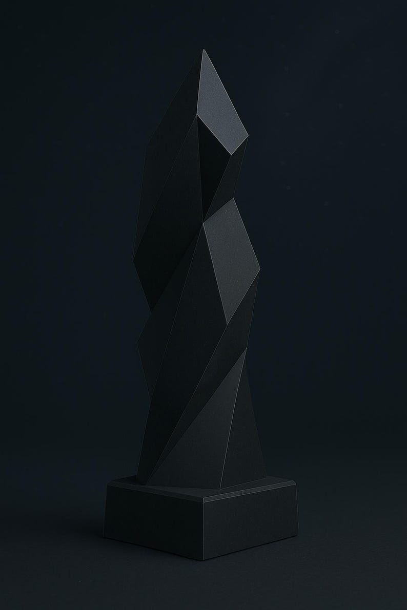 Cosmic Obsidian 3D Printed Chess Set | Futuristic Sci-fi Chess Pieces ...