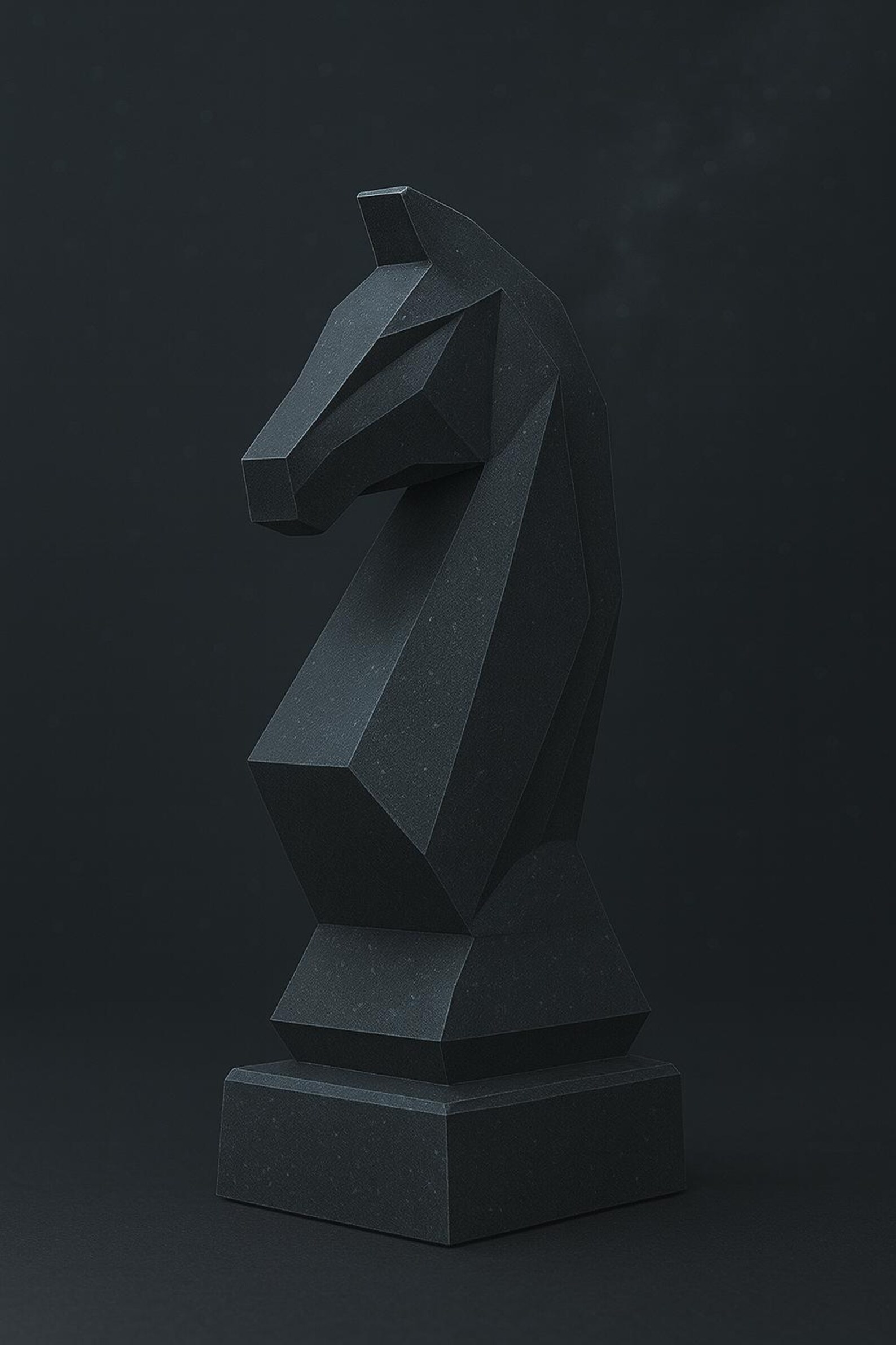 Cosmic Obsidian 3D Printed Chess Set | Futuristic Sci-fi Chess Pieces ...
