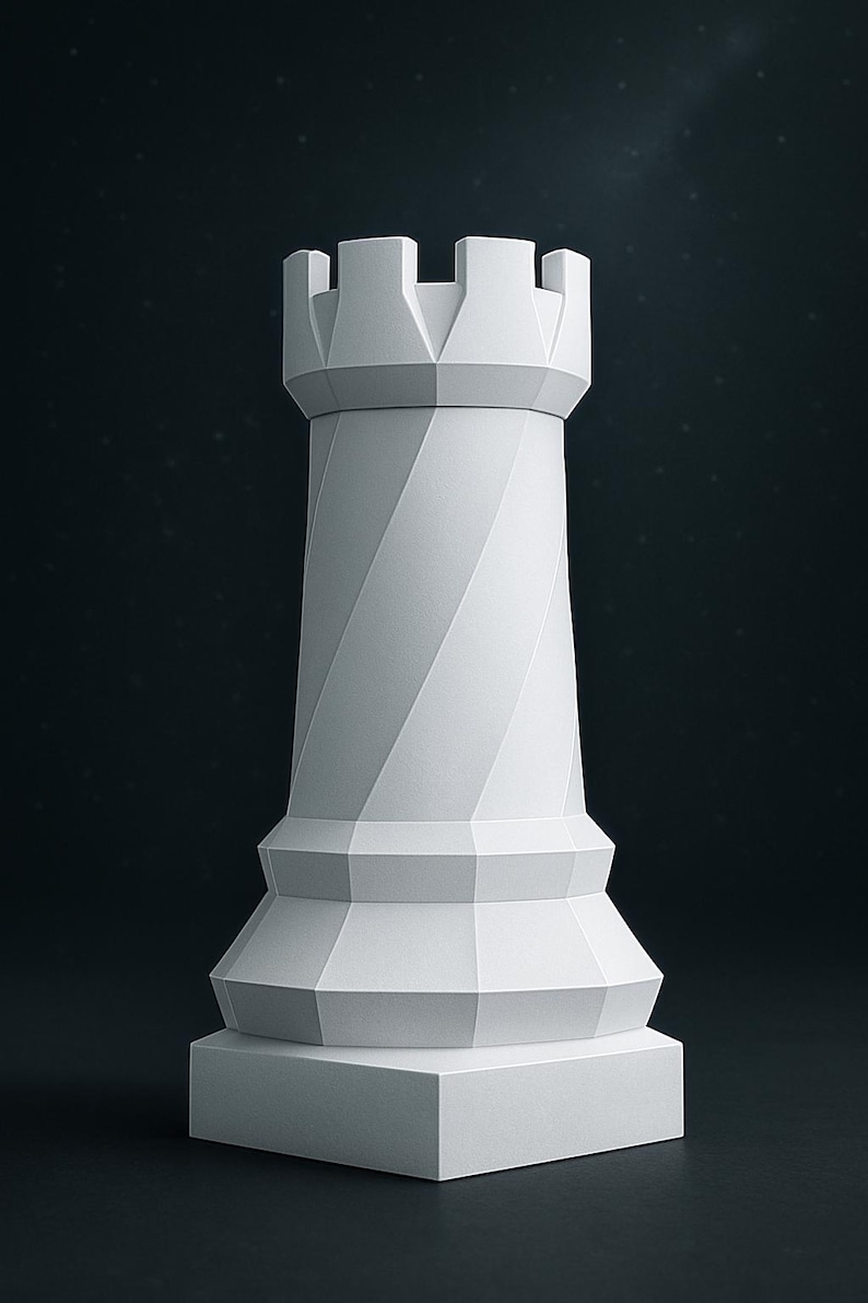 Cosmic Obsidian 3D Printed Chess Set | Futuristic Sci-fi Chess Pieces ...