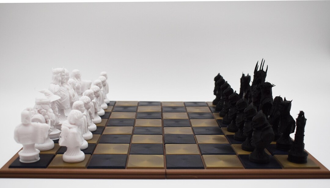 LOTR Themed Chess Piece Set - Choose Between Weighted or Un-weighted ...