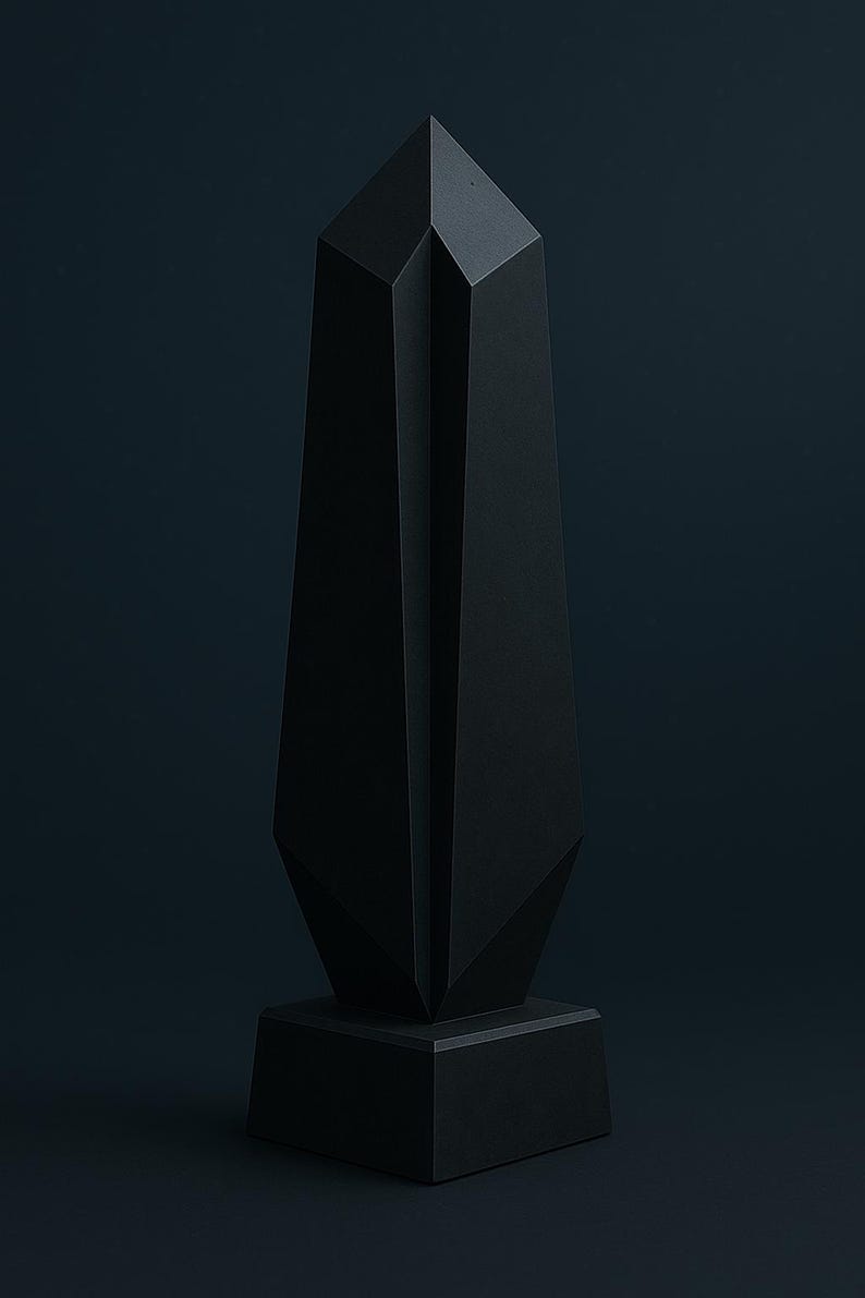 Cosmic Obsidian 3D Printed Chess Set | Futuristic Sci-fi Chess Pieces ...