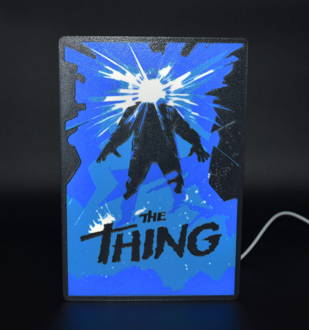 Halloween Horror Movie LED Lightbox – Custom Horror Film Wall Art – USB ...