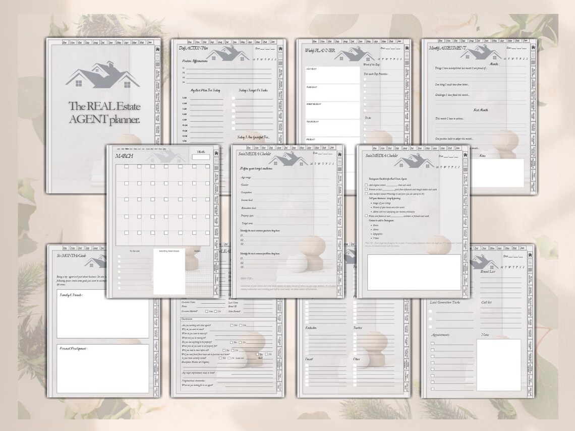 Real Estate Planner, Agent Planner, Business Planner, Marketing Planner ...