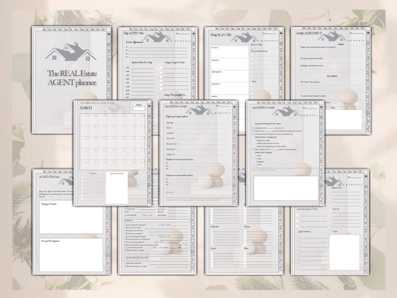 Real Estate Planner, Agent Planner, Business Planner, Marketing Planner ...